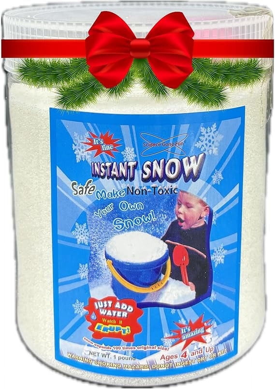 2-Pack of 1-Pound Jars (2 Jars) Instant Snow Powder – Create a Winter ...