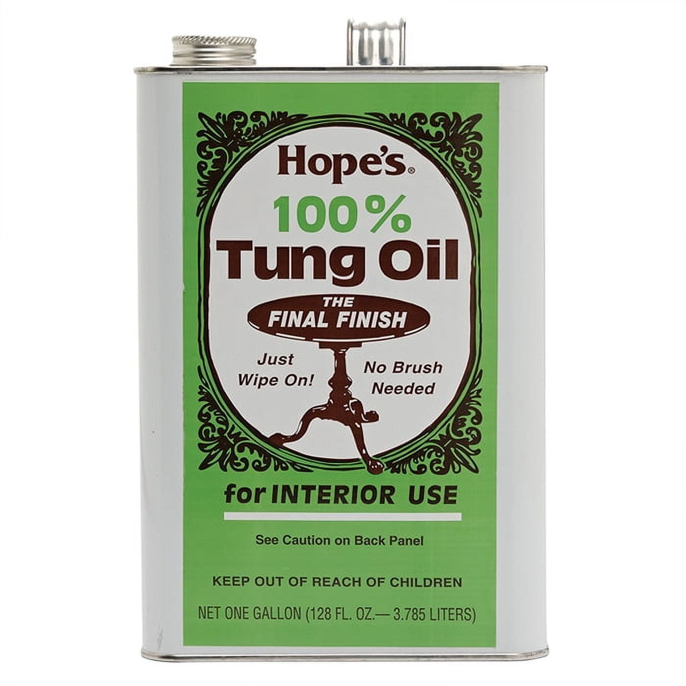 2-Pack of 1 gal Hope Company 02008 Hope’s 100% Pure Tung Oil - Walmart.com