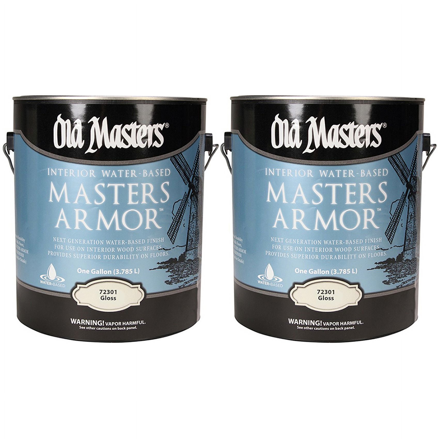 2 Pack of 1 gal Old Masters 72301 Clear Masters Armor Interior Water ...