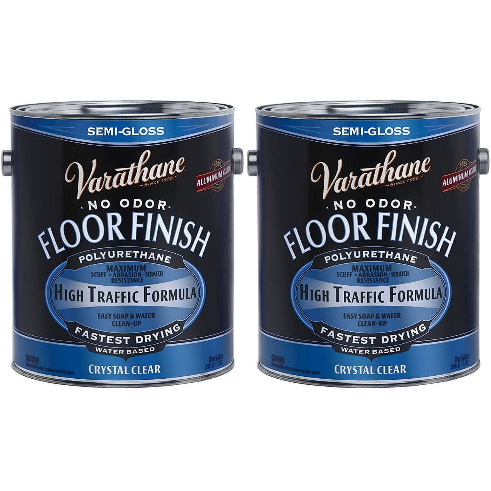 2-Pack of 1 gal Rust-Oleum Brands 230131 Clear Varathane, Diamond Water ...