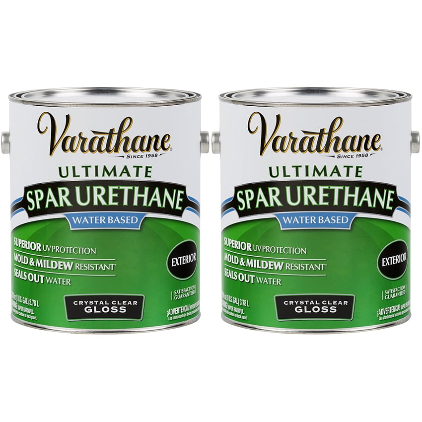 2-Pack of 1 gal Rust-Oleum Brands 250031 Clear Varathane, Diamond Water ...