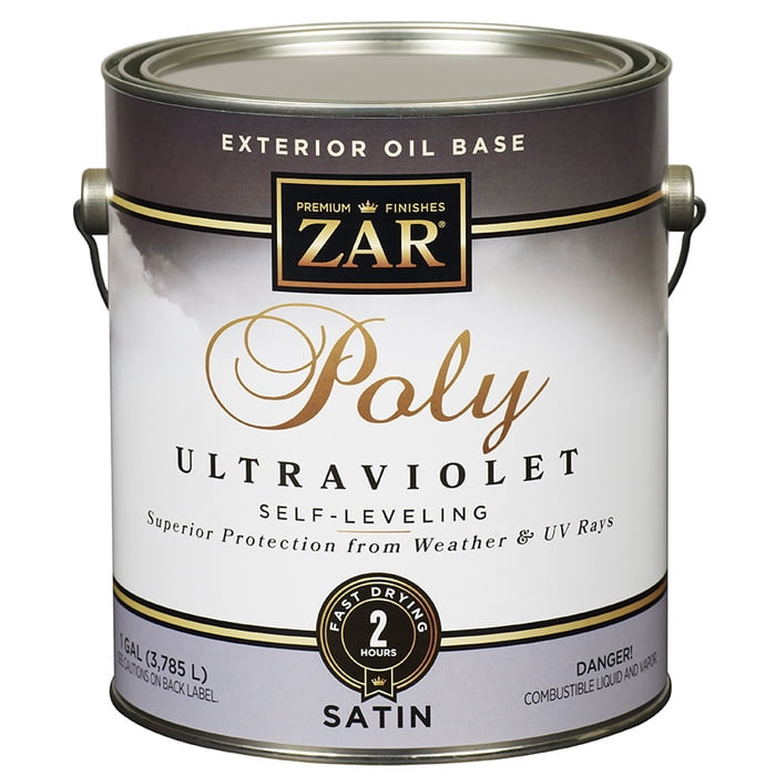 2-Pack of 1 gal UGL 34113 Clear Zar, Ultra Exterior Oil-Based ...
