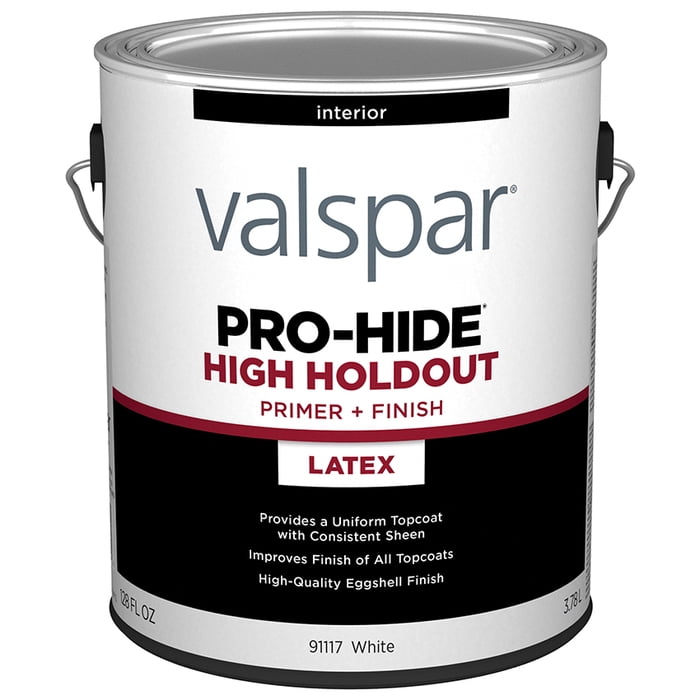 2-Pack of 1 gal Valspar 91117 White Pro-Hide Interior High Holdout ...