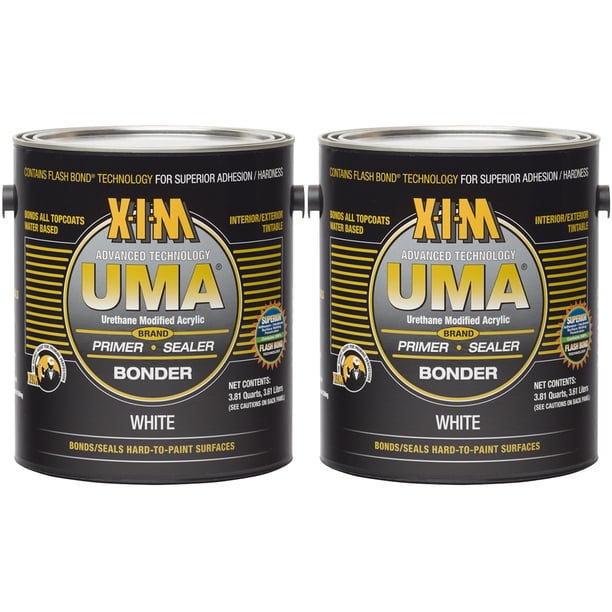 2 Pack of 1 gal XIM Products 11051 White XIM, UMA Acrylic Bonder and ...