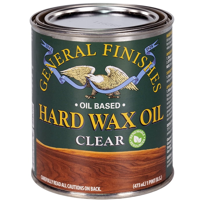 2-Pack of 1 pt General Finishes B807-UL Clear Hard Wax Oil Natural Look ...