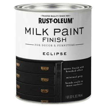 Eclipse, Rust-Oleum Matte Milk Paint Eclipse, Quart - Walmart.com