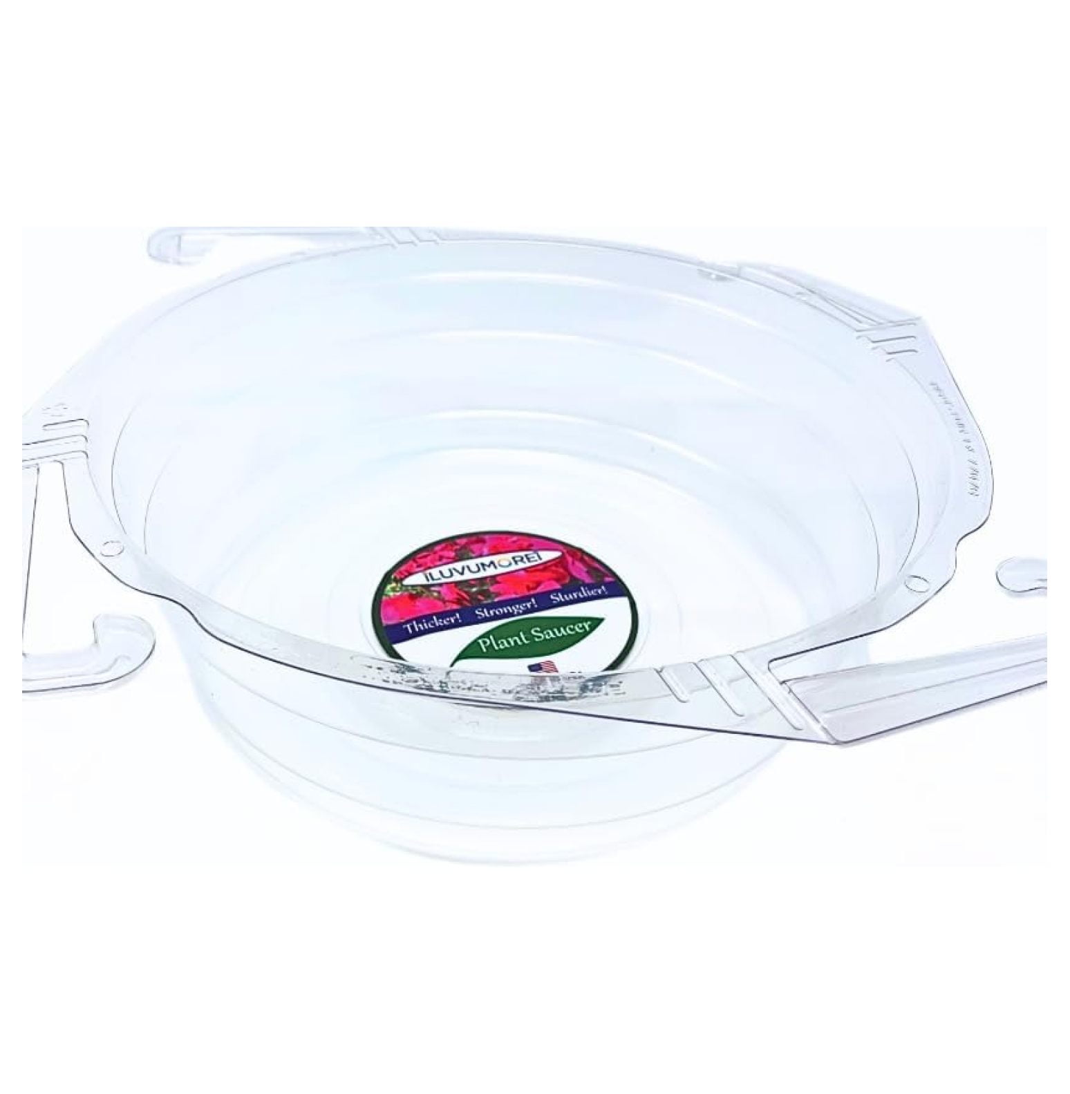 2 Pack of 10-inch Clear Hanging Basket Drip Pan Saucer - Walmart.com