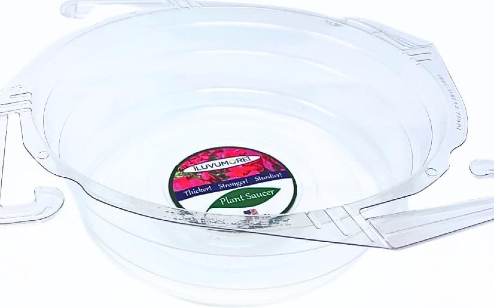2 Pack of 12-inch Clear Hanging Basket Drip Pan Saucer - Walmart.com