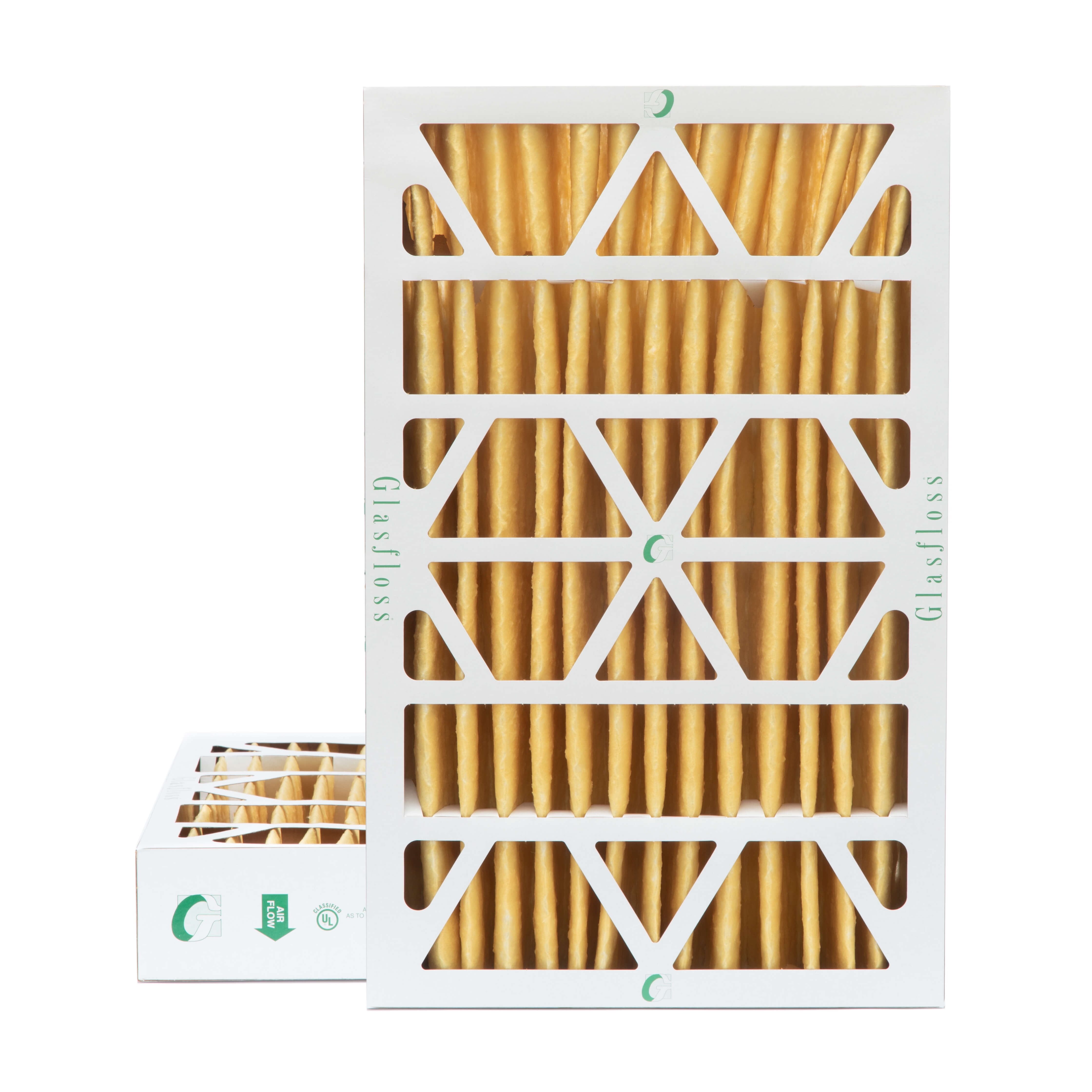 2-pack-of-16x25x4-merv-11-pleated-4-inch-air-filters-by-glasfloss