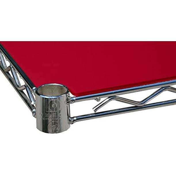 2 Pack of 18" Deep x 36" Wide Red Shelf Liner - Walmart Business Supplies