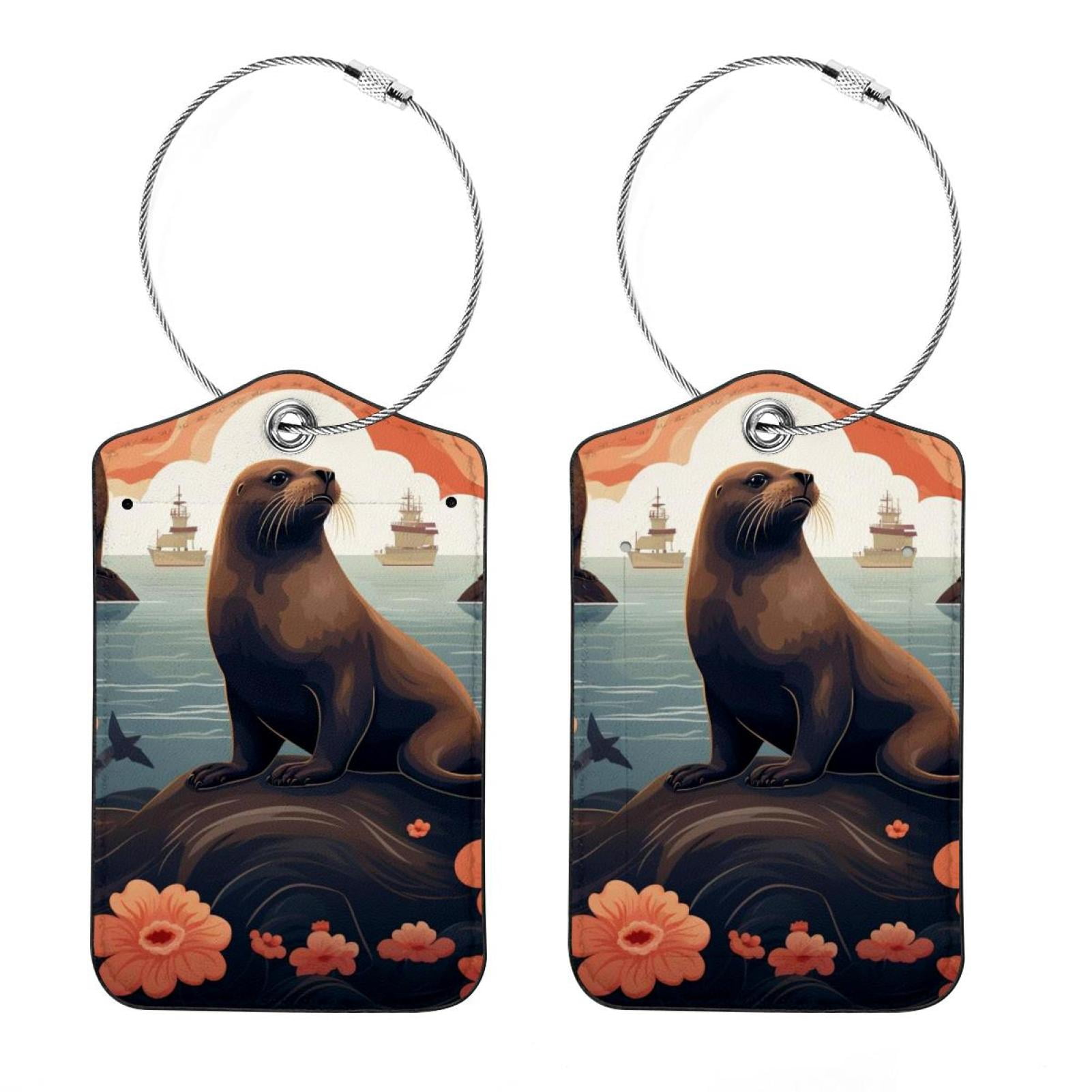 2 Pack of 海狮208 Luggage Tags for Adults Teens,Travel Bag Suitcase ...