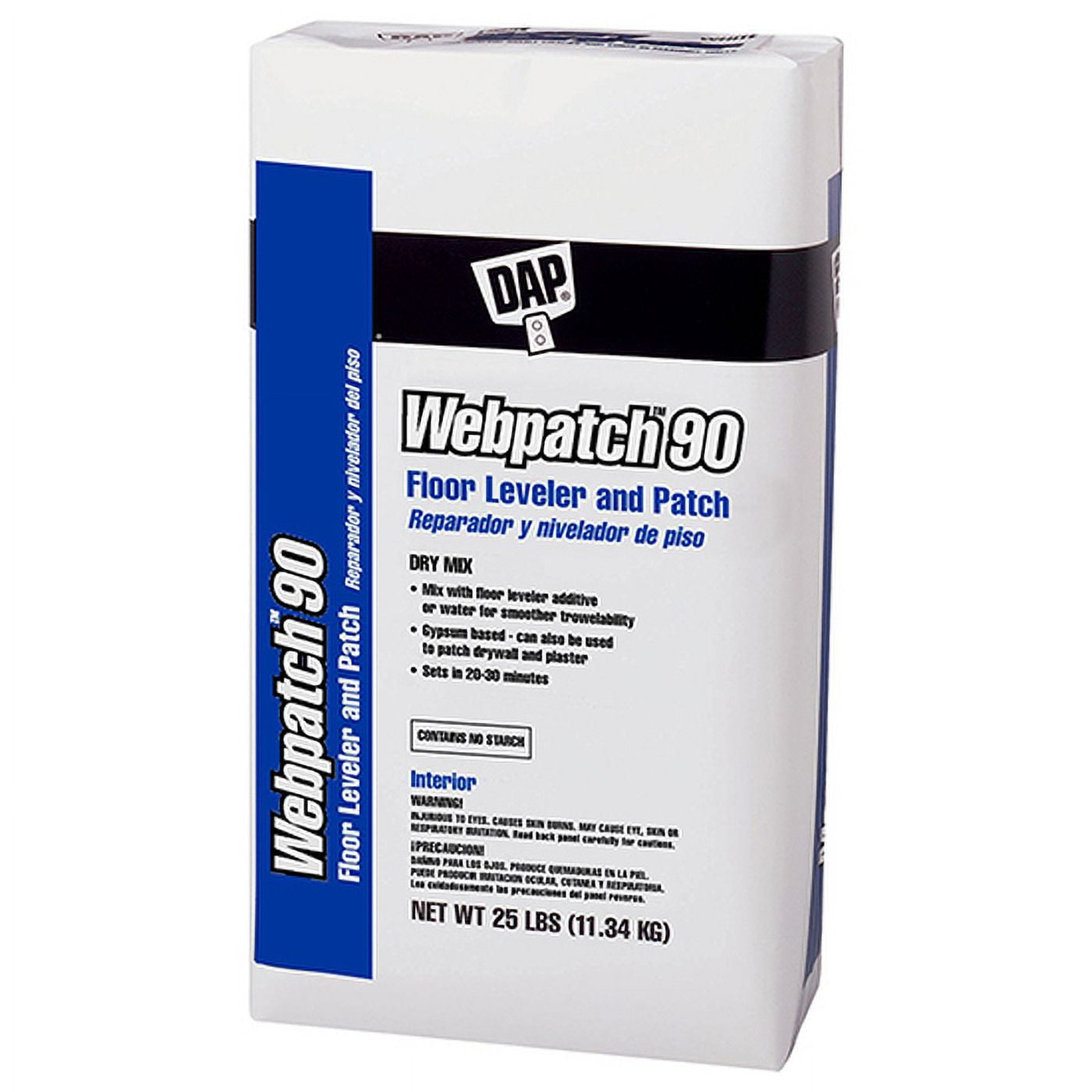 2-Pack of 25 lb Dap 63050 Webpatch 90 Interior Floor Leveler & Patch ...