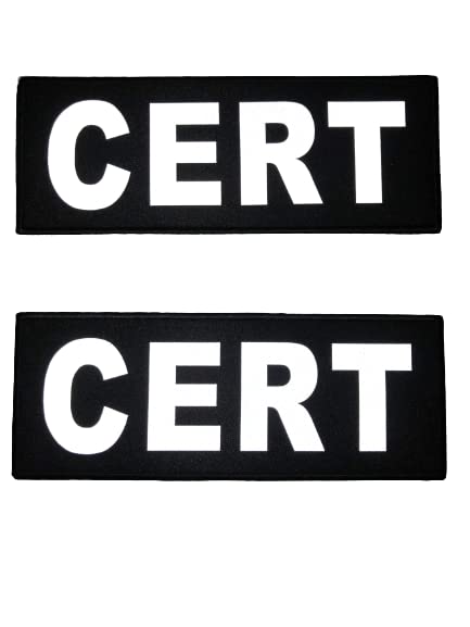 2 Pack of 3x8 CERT Reflective Patches with Hook and Loop - Walmart.com