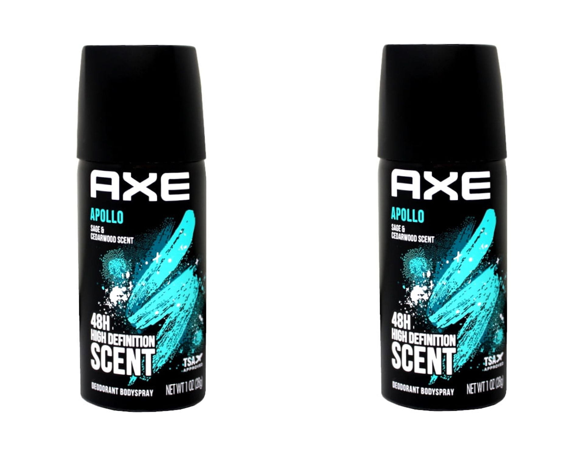 2 Pack of Axe Body Spray Apollo, Travel size, 1 Ounce - Walmart.com