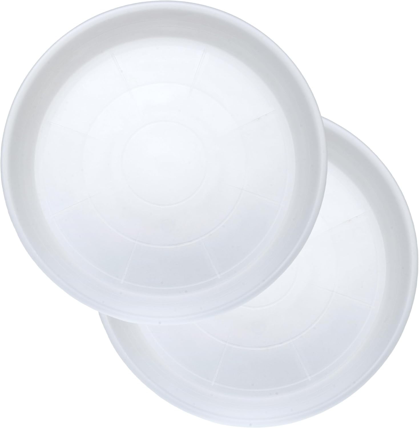 2 Pack of Clear Plant Saucer 12 inch, Clear Plastic Plant Drip Trays ...