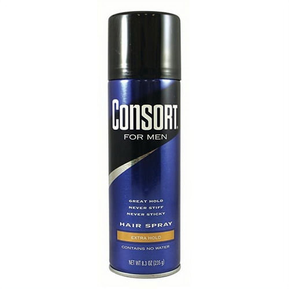 Consort Extra Hold Hair Spray Aerosol for Men, 8.30 Oz, 2 Pack ...