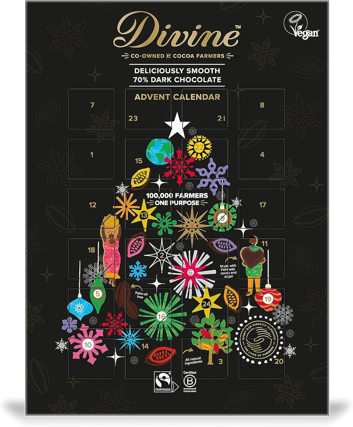 2 Pack of Divine Advent Calendars - Dark Chocolate - Walmart.com