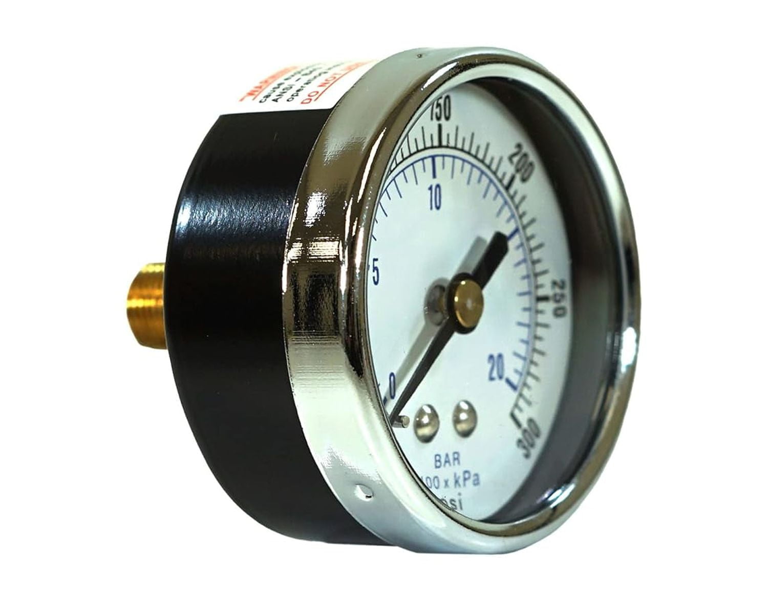 2 Pack of Dry Center Back Mount Pressure Gauge with 2" Dial, 0-300 PSI ...