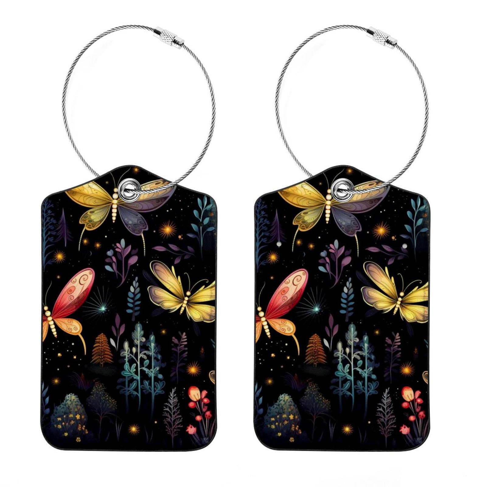2 Pack of Firefly Luggage Tags for Adults Teens,Travel Bag Suitcase ...