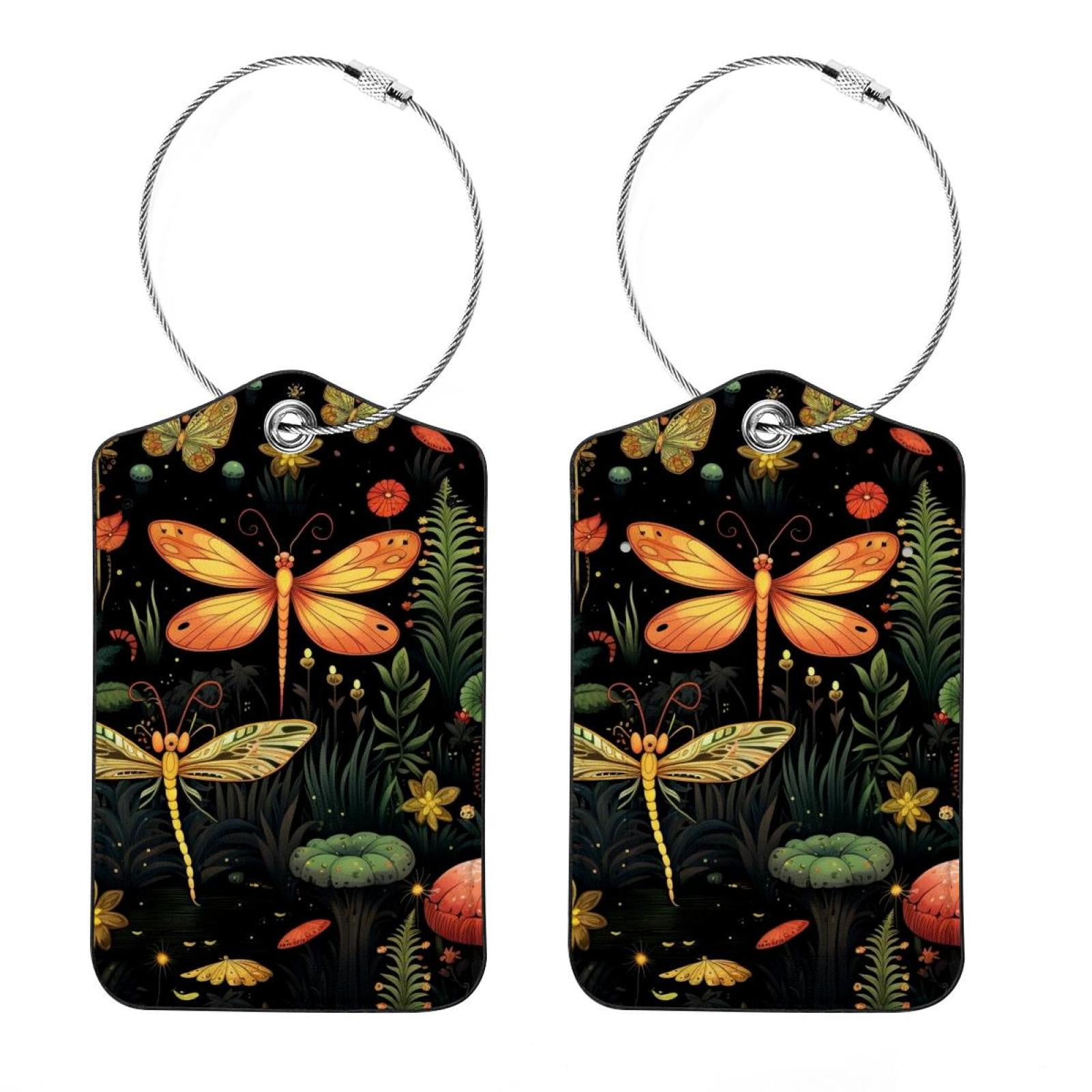 2 Pack of Firefly Luggage Tags for Adults Teens,Travel Bag Suitcase ...