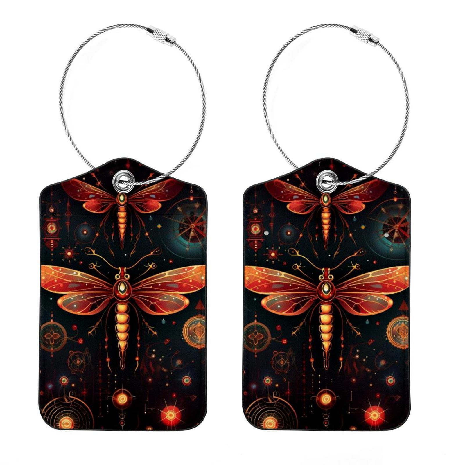 2 Pack of Firefly Luggage Tags for Adults Teens,Travel Bag Suitcase ...