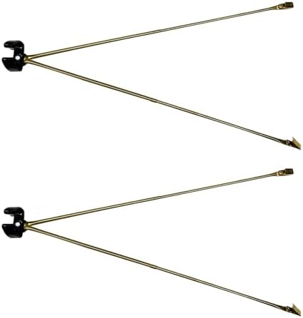 2 Pack of Flag Spreaders for Indoor Flag Pole, Gold Flagpole Spreader ...
