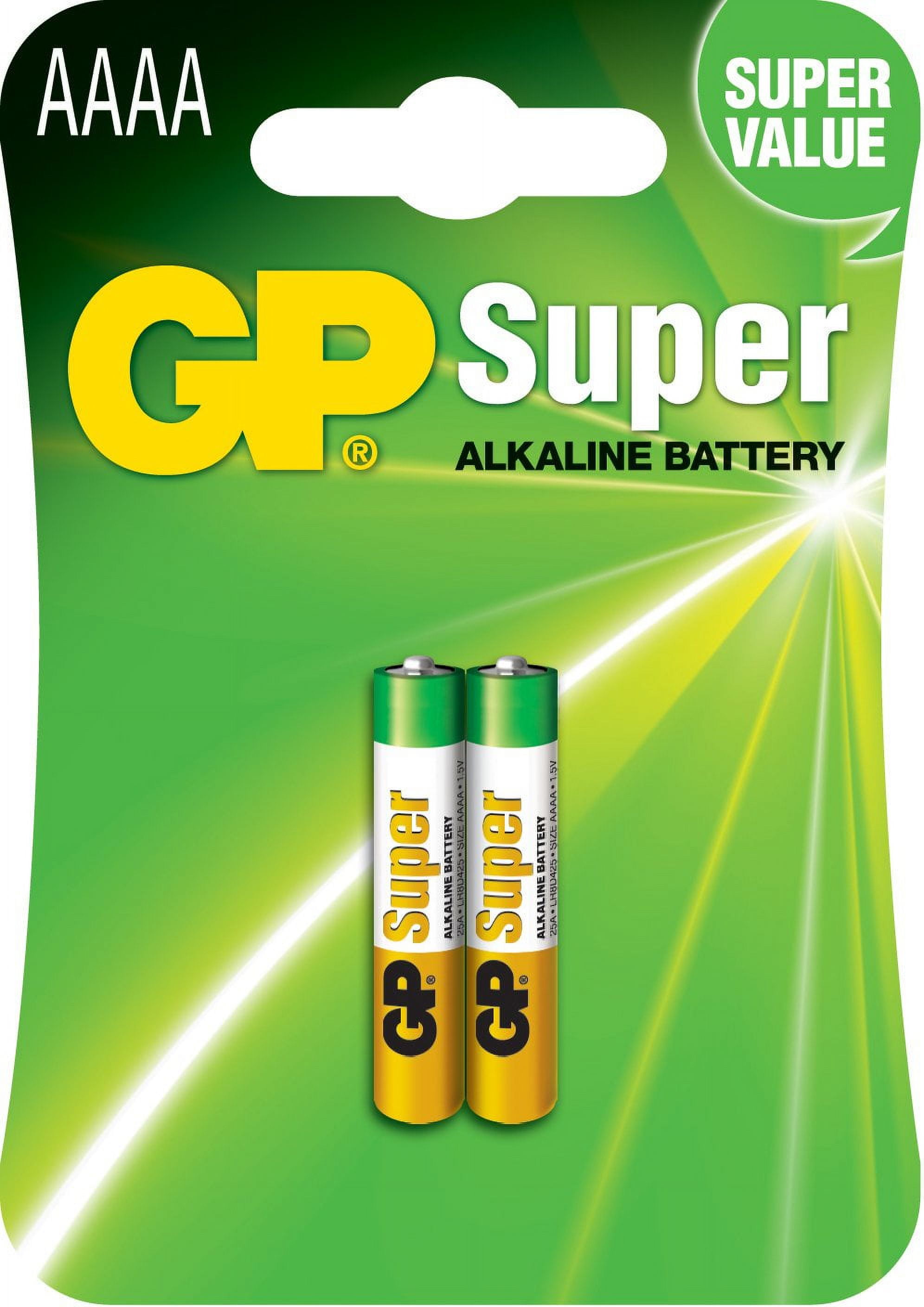 2 Pack of GP AAAA Alkaline Batteries. Fits Streamlight Flashlights ...