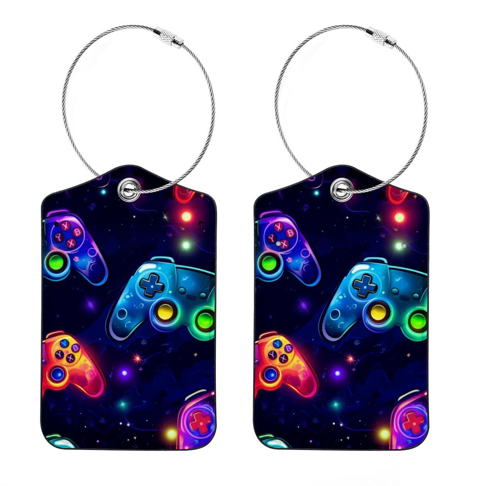 2 Pack of Gamepad Luggage Tags for Adults Teens,Travel Bag Suitcase ...