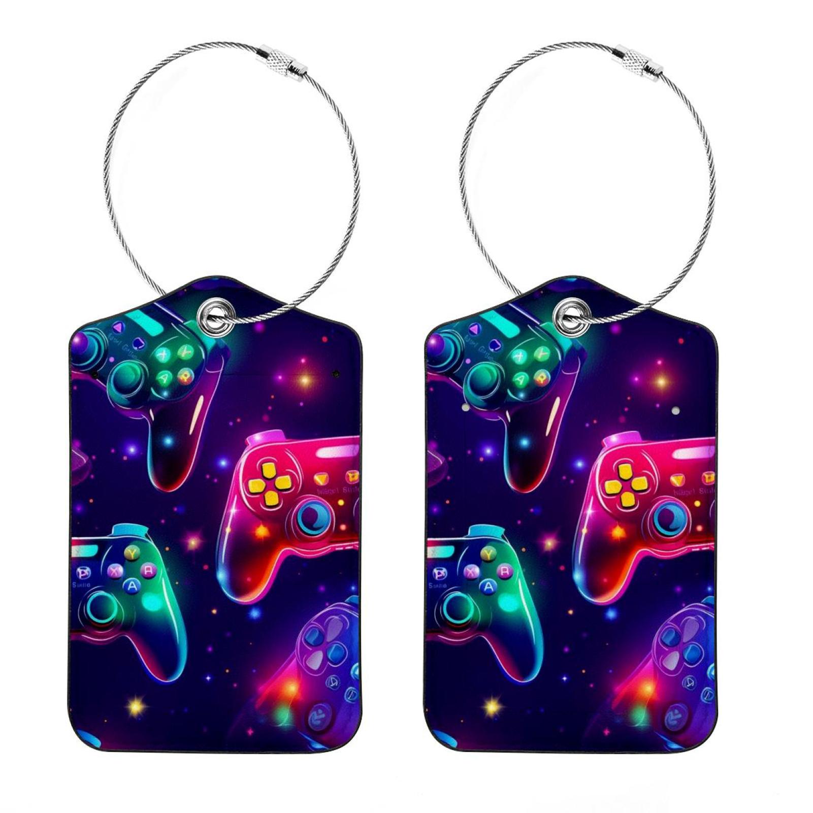 2 Pack of Gamepad Luggage Tags for Adults Teens,Travel Bag Suitcase ...