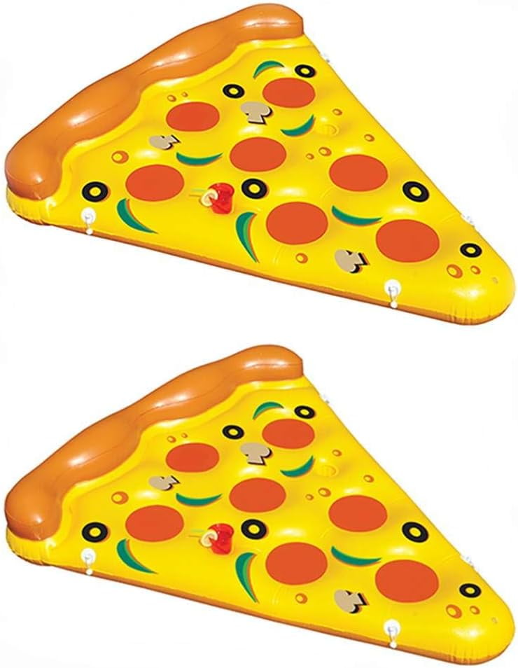 2-Pack of Giant Inflatable Pizza Slice Float Rafts - Walmart.com