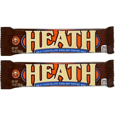 HEATH Milk Chocolate English Toffee Candy Bars, 1.4 oz, Bulk Pack (18 ...