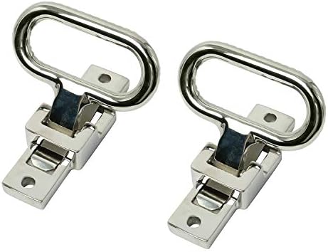 2 Pack of Heavy Duty 316 Stainless Steel Folding Mast Step with Diamond ...