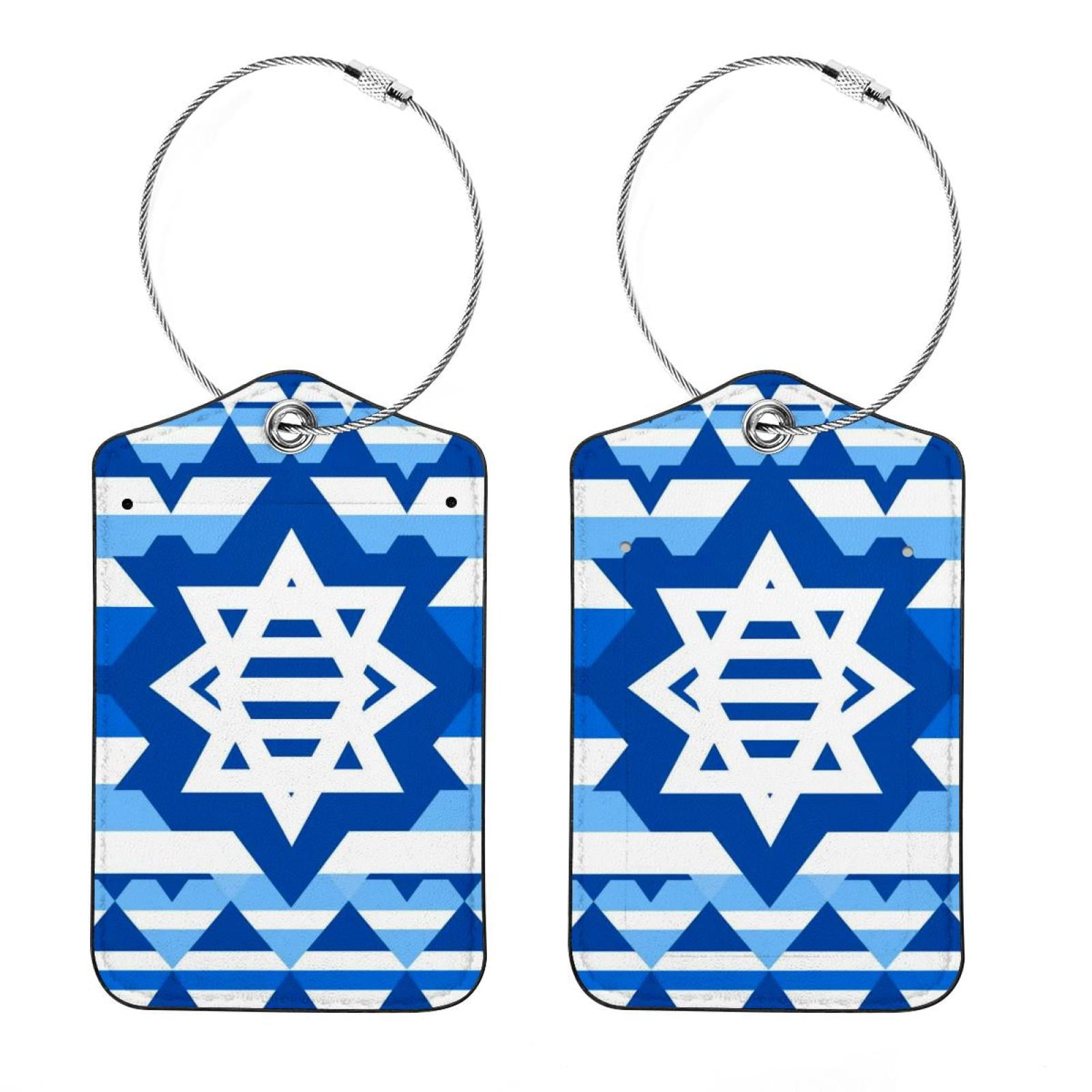 2 Pack of Israel Flag Luggage Tags for Adults Teens,Travel Bag Suitcase ...