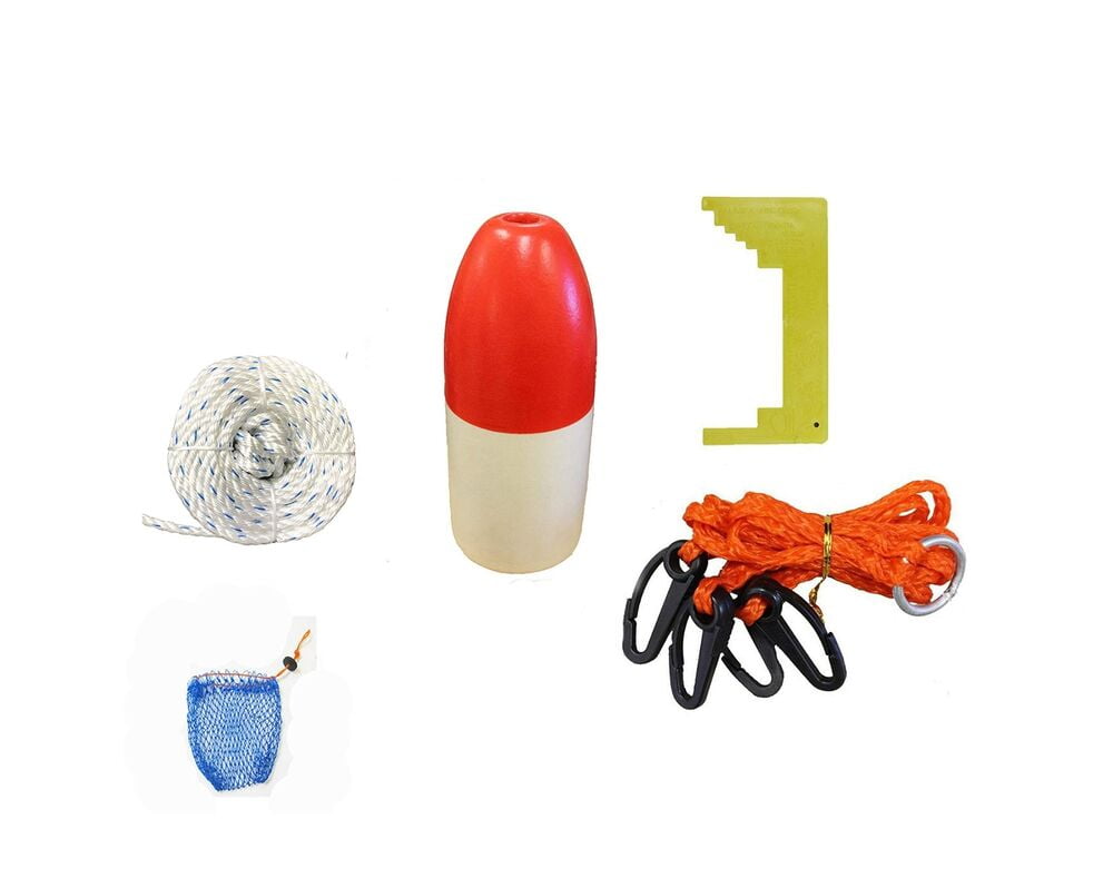 2-Pack of KUFA CT50 Sports Foldable Crab Trap with Red/White Floats ...