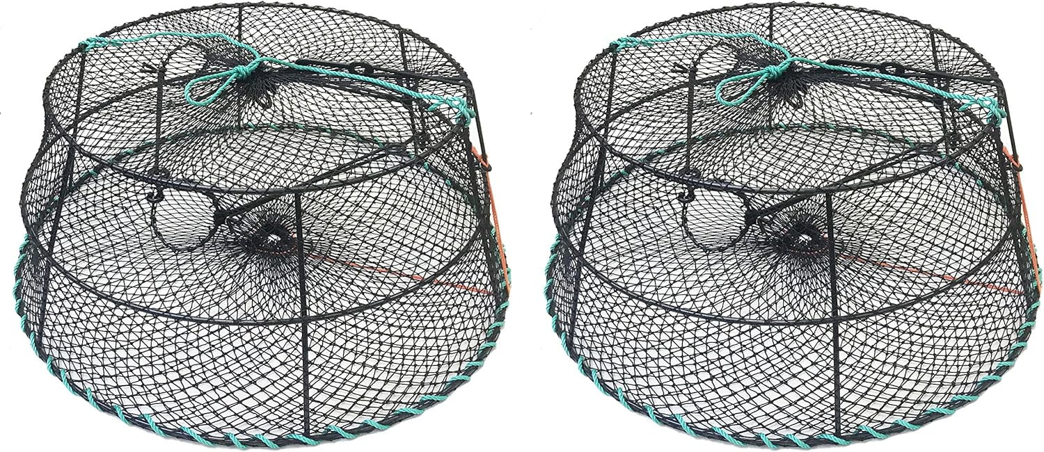 2-Pack of KUFA Sports Vinyl Coated Tower Style Prawn Trap (30"x20"x12"H ...