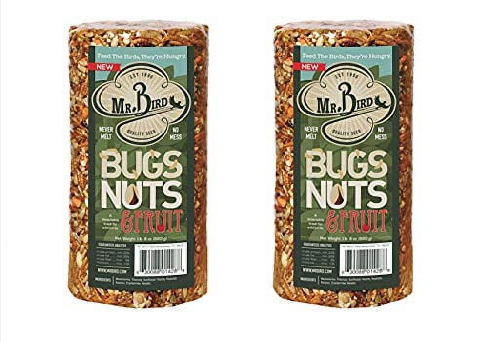 2-Pack of Mr. Bird's Bugs, Nuts, MVR1 Fruit Small Wild Bird Seed ...