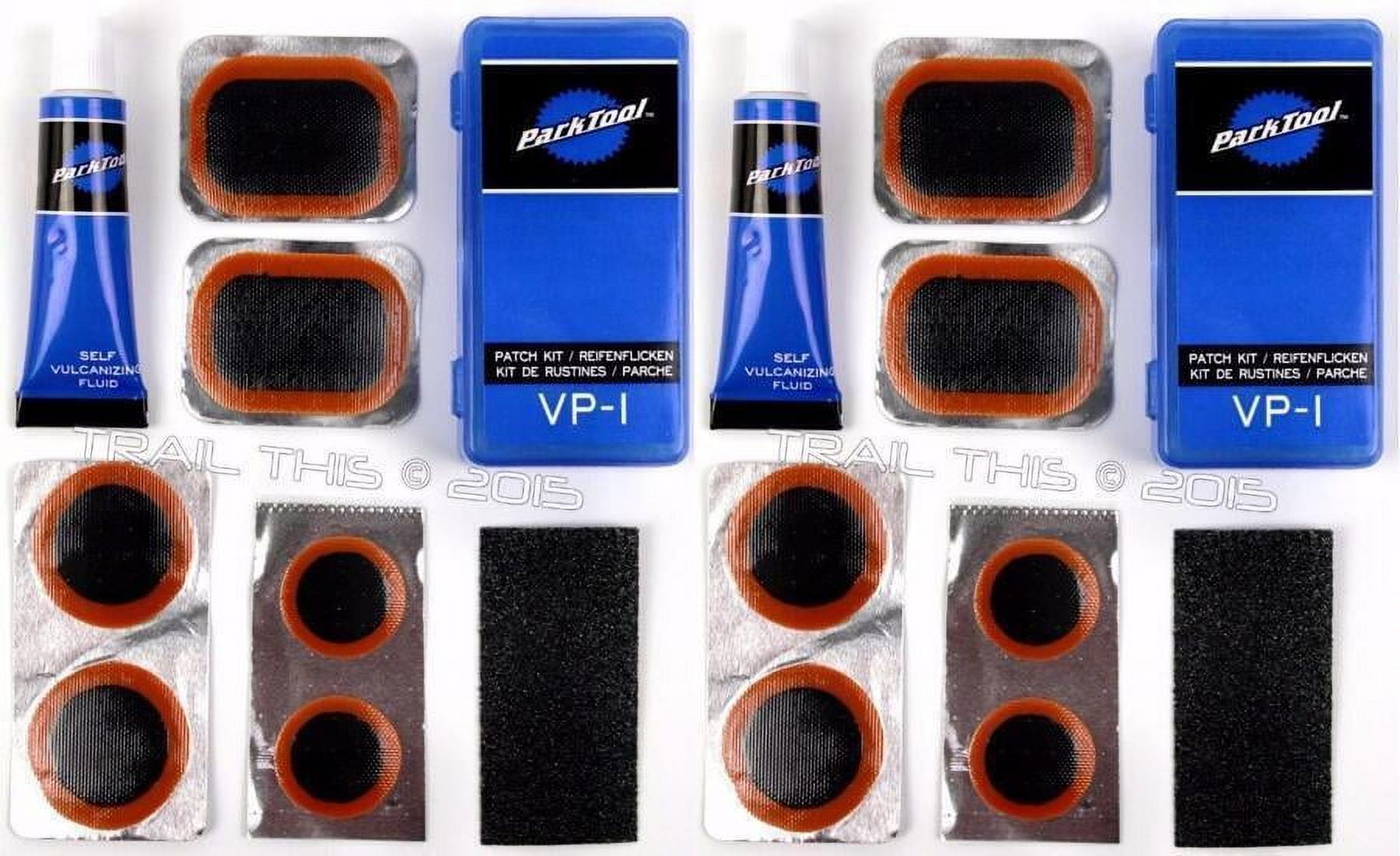 Park Tool VP-1 Bike Flat Tire Fix, 2 Pack Bicycle Tube Vulcanizing ...