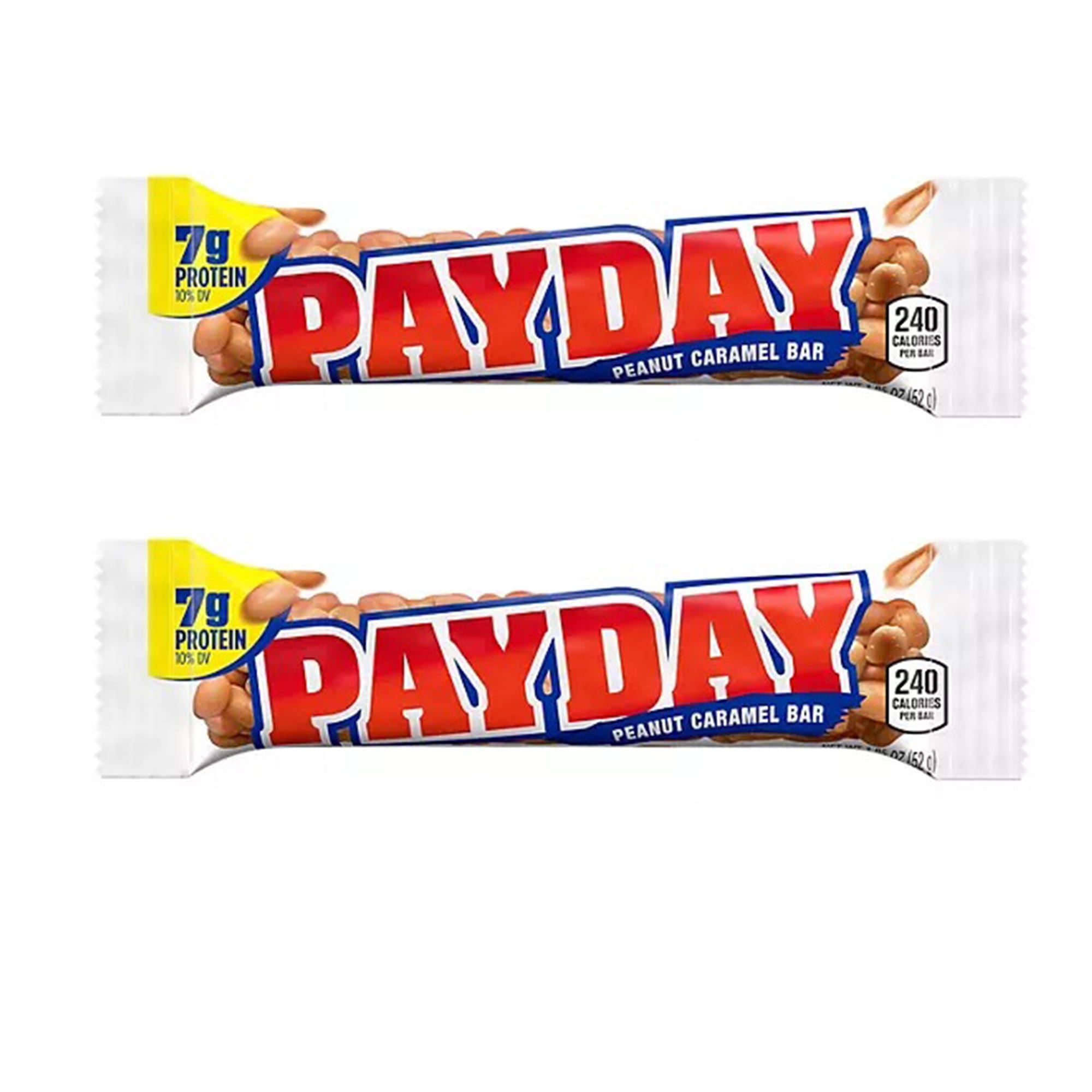 RADYAN Payday Peanut Caramel Candy Bar, 2 Pack, 1.85 Oz - Walmart.com