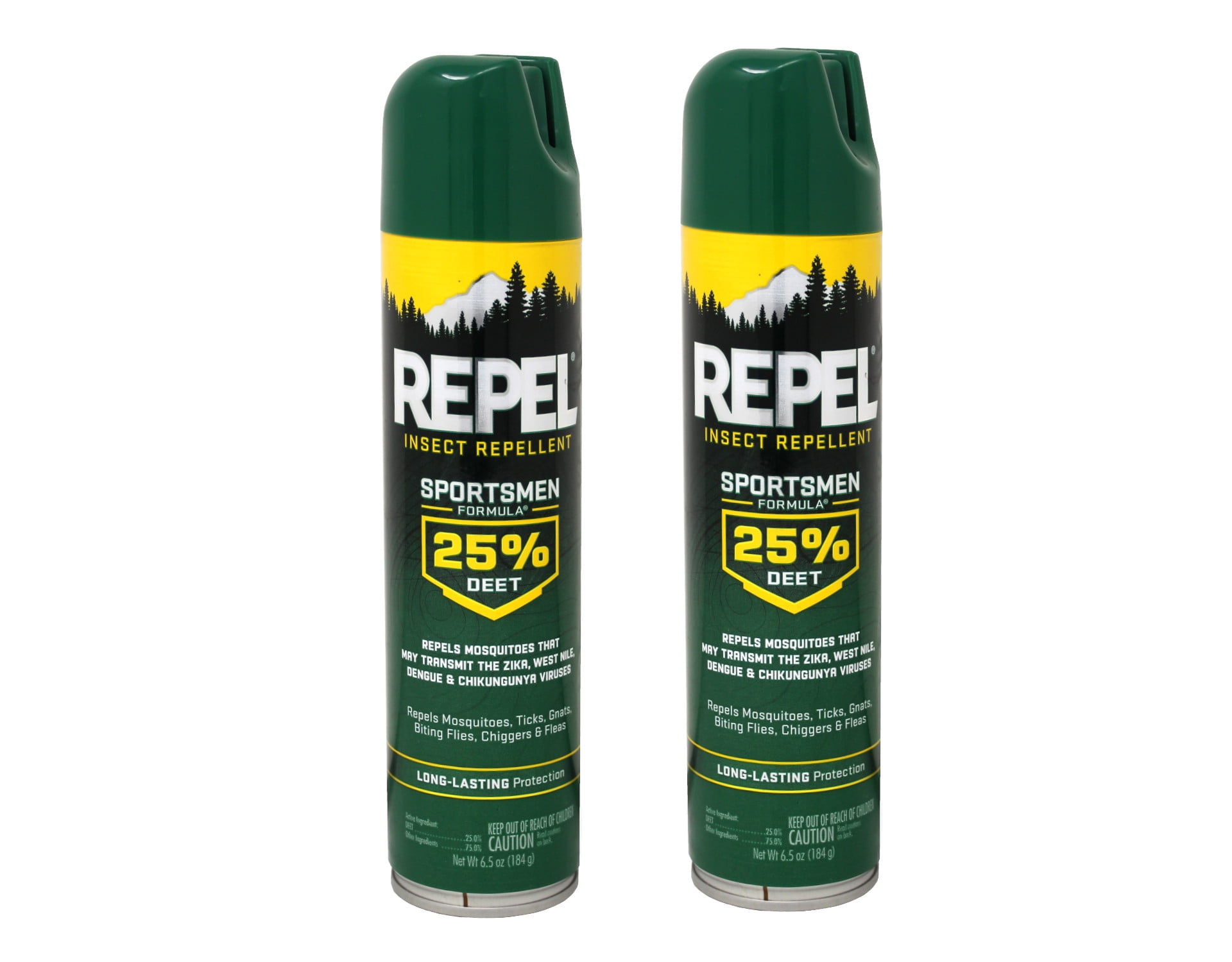 2 Pack of REPELA® Sportsmen Formula Aerosol 25% DEET (NEW) 6.5 oz ...