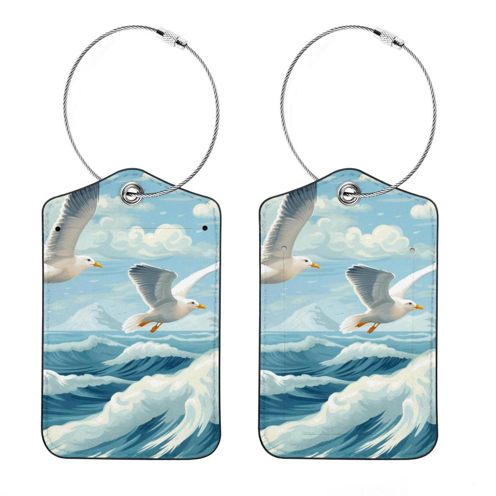 2 Pack of Sea Mew Luggage Tags for Adults Teens,Travel Bag Suitcase ...