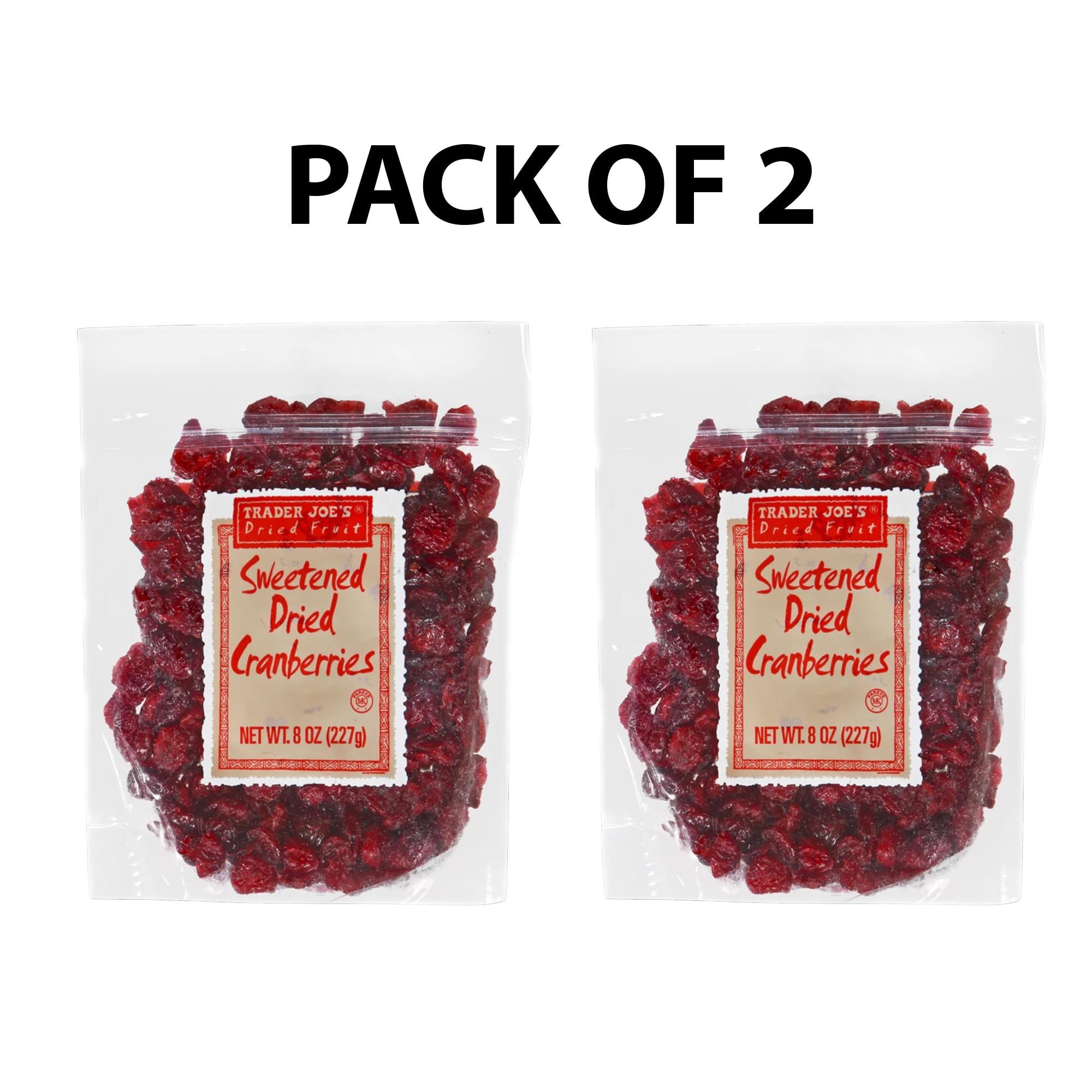 2-Pack of TRADER JOE'S - Sweetened Dried Cranberries | 8 Oz Per Pack ...
