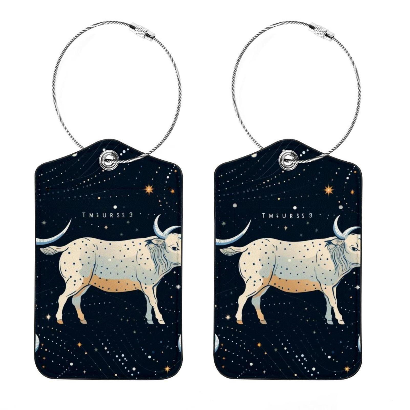 2 Pack of Taurus Luggage Tags for Adults Teens,Travel Bag Suitcase ...