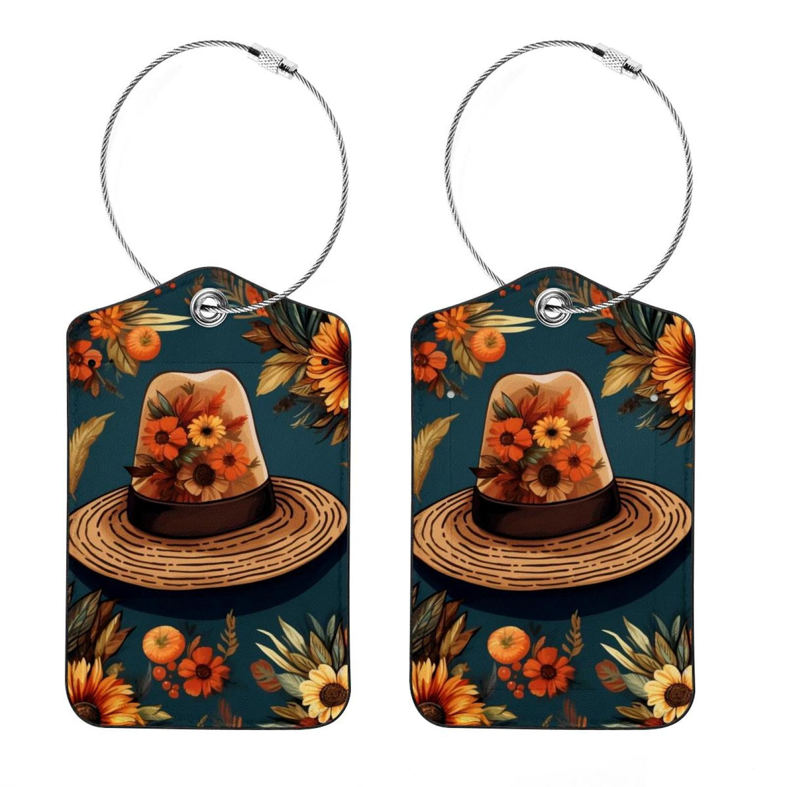 2 Pack of Thanksgiving Hat Luggage Tags for Adults Teens,Travel Bag ...