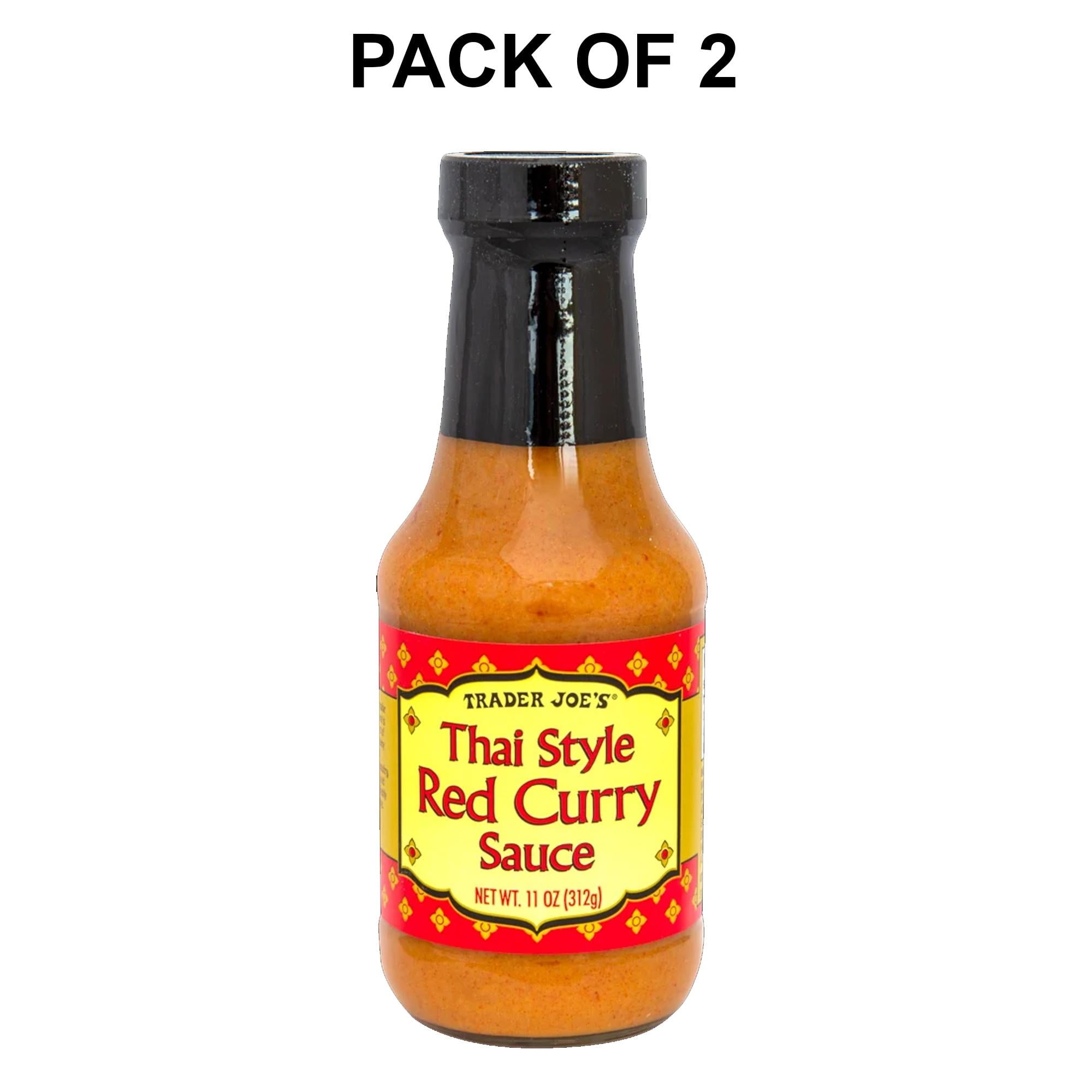 2 Pack of Trader Joe’s Thai Style Red Curry Sauce - Flavorful & Versatile Snack | 11 Oz ...