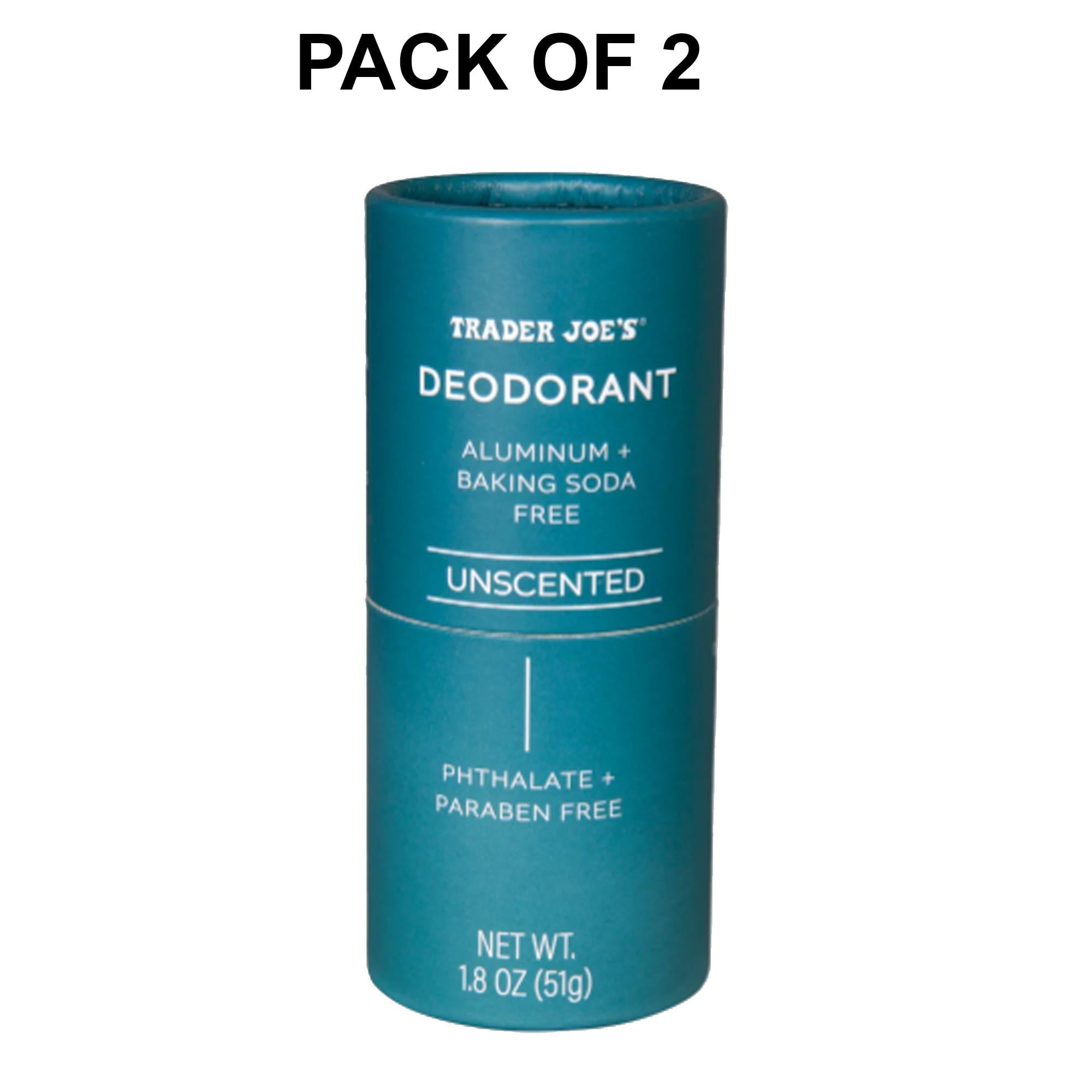 2 Pack of Trader Joe’s Unscented Deodorant - Backing Soda Free | 1.8 Oz ... 2 Pack of Trader Joe’s Unscented Deodorant - Backing Soda Free | 1.8 Oz ...