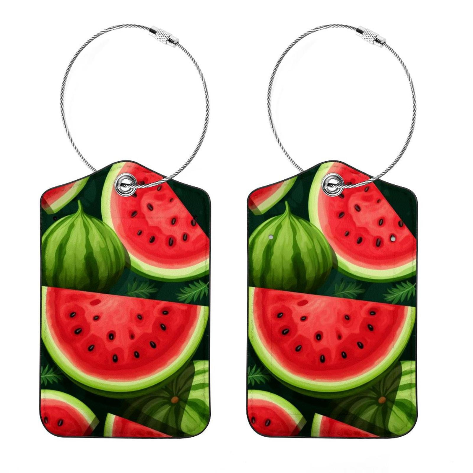2 Pack of Watermelon Luggage Tags for Adults Teens,Travel Bag Suitcase ...