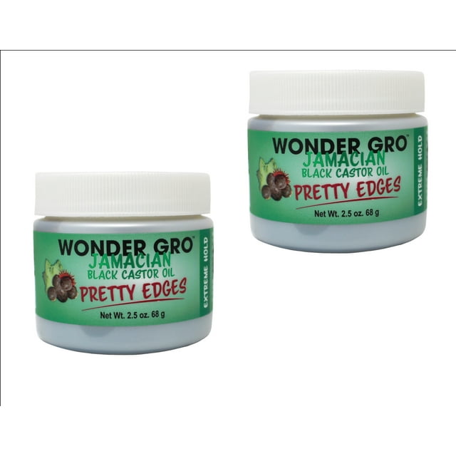 2 Pack of Wonder Gro Jamaican Black Castor Oil Edge Gel 2.4 Ounce ...