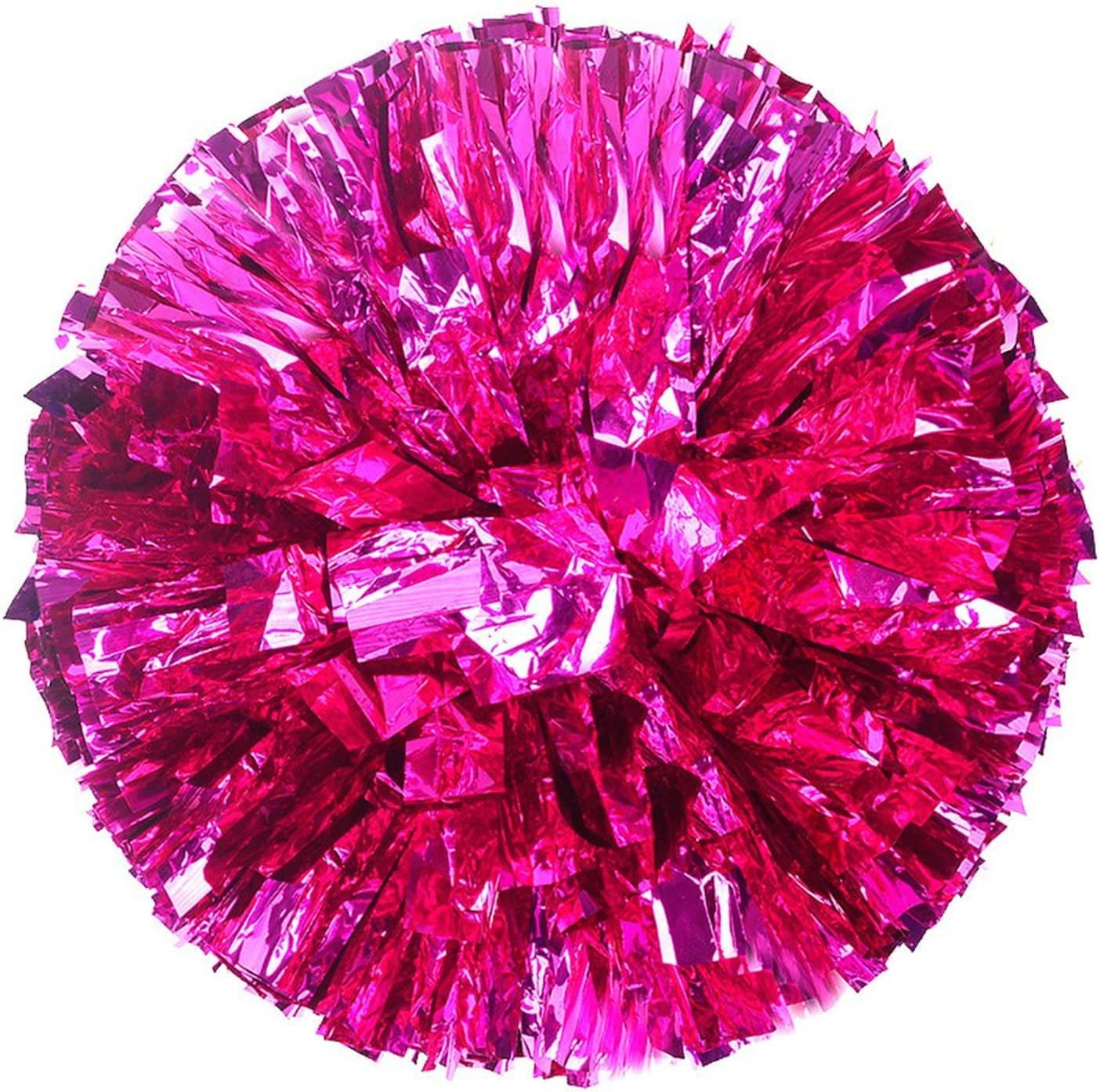 2 Pack pom poms Cheerleading with Baton Handle Plastic Ring Cheer Poms ...