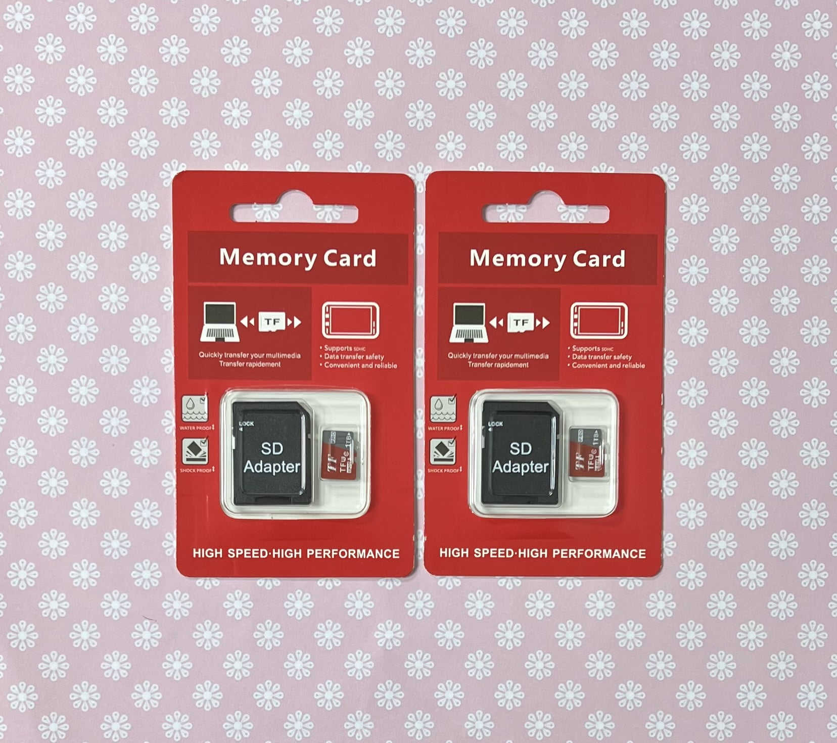 2 Pack x 1 TB Micro SD Memory TF Card with Adapter, Universal Compatible Type Memory Card ...