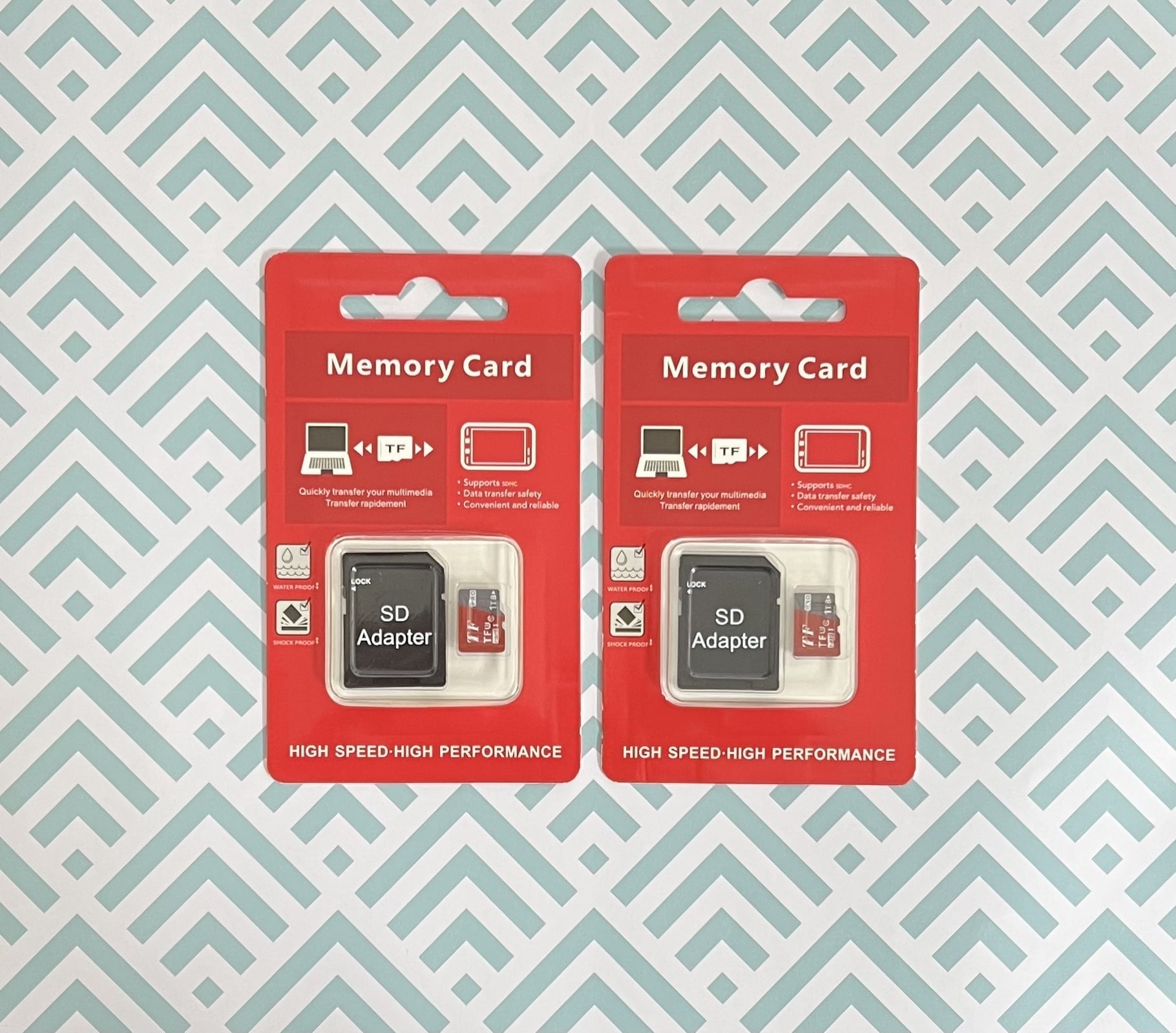 2 Pack x 1 TB Universal SD Micro TF Memory Card with Adapter, Universal ...
